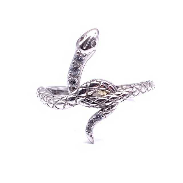 Anello serpente in argento | SilverX